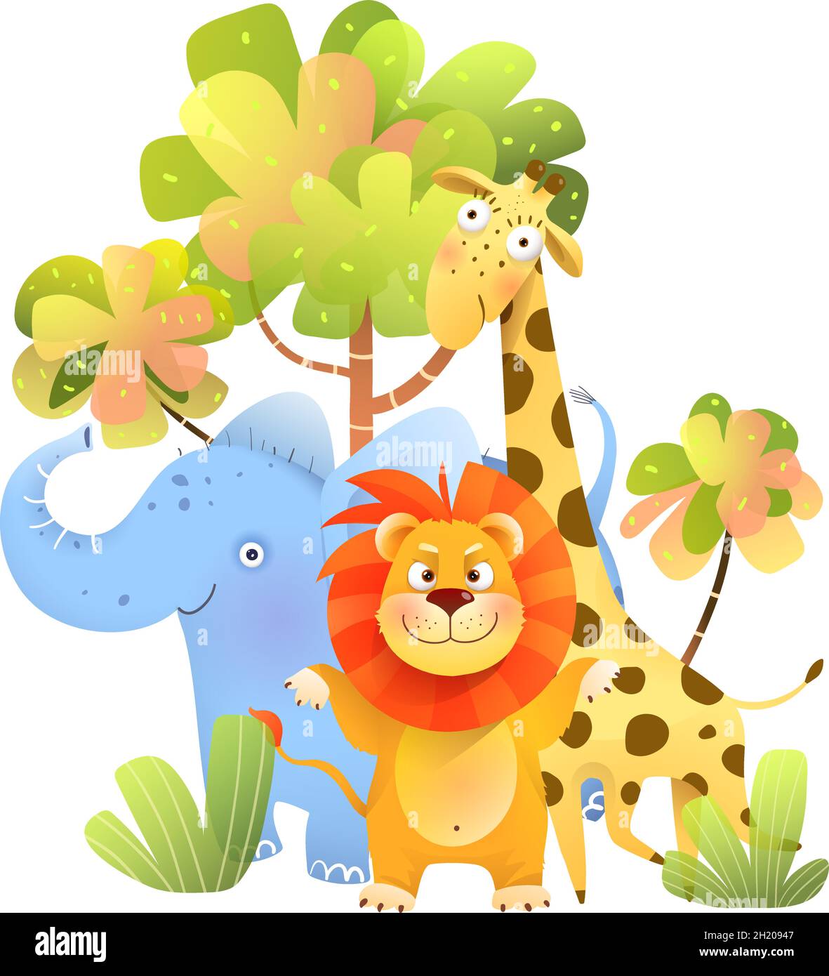 Lion and elephant hi-res stock photography and images - Alamy