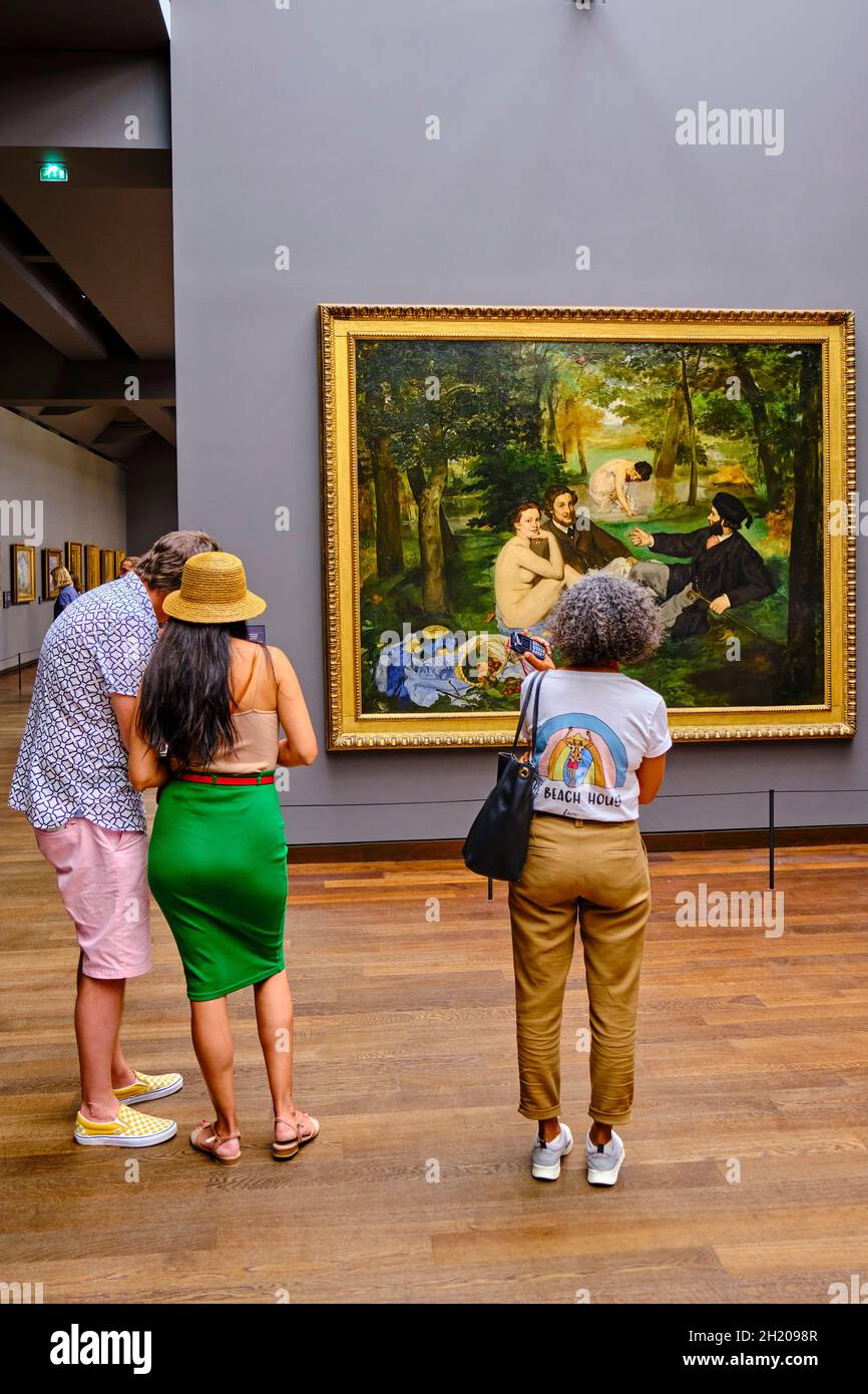 France, Paris, Orsay museum, Le Déjeuner sur l'herbe, Edouard Manet ...
