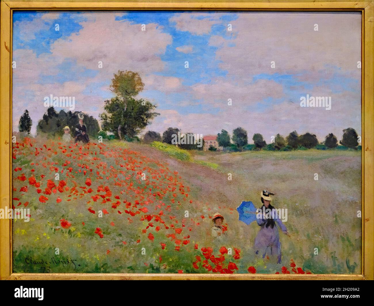 France, Paris, Orsay museum, Coquelicots ou La Promenade, Claude Monet ...