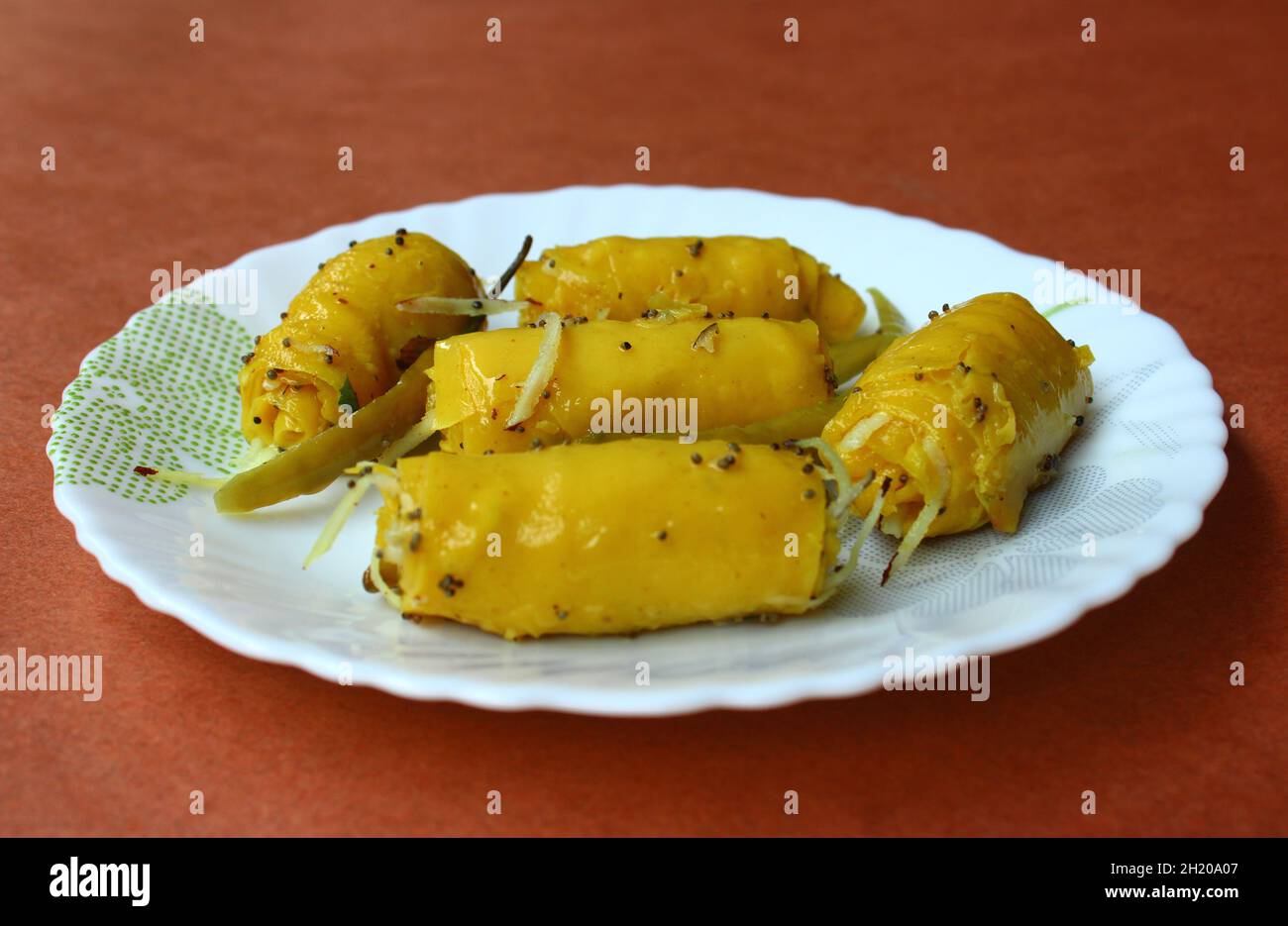 Khandvi, traditional snack of Gujarat, India Stock Photo - Alamy