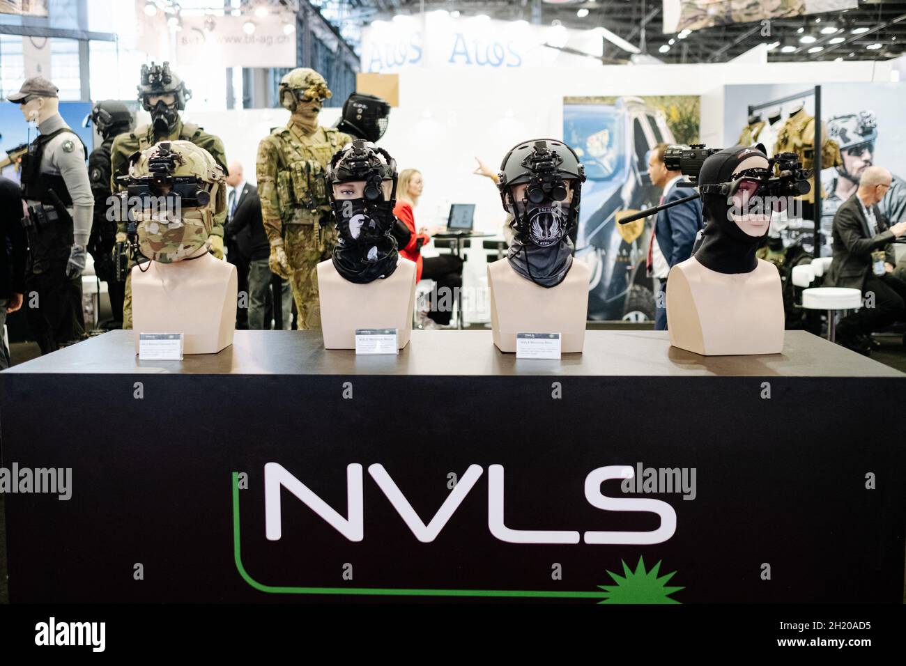 Tactical equipments are seen at the Milipole exposition. The Milipol ...