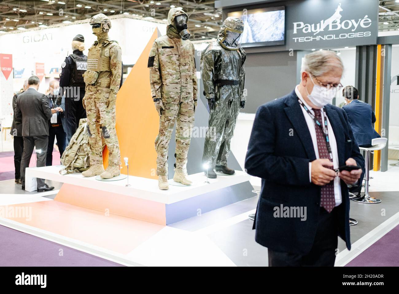 Tactical equipment is seen the Milipol exposition. The Milipol ...