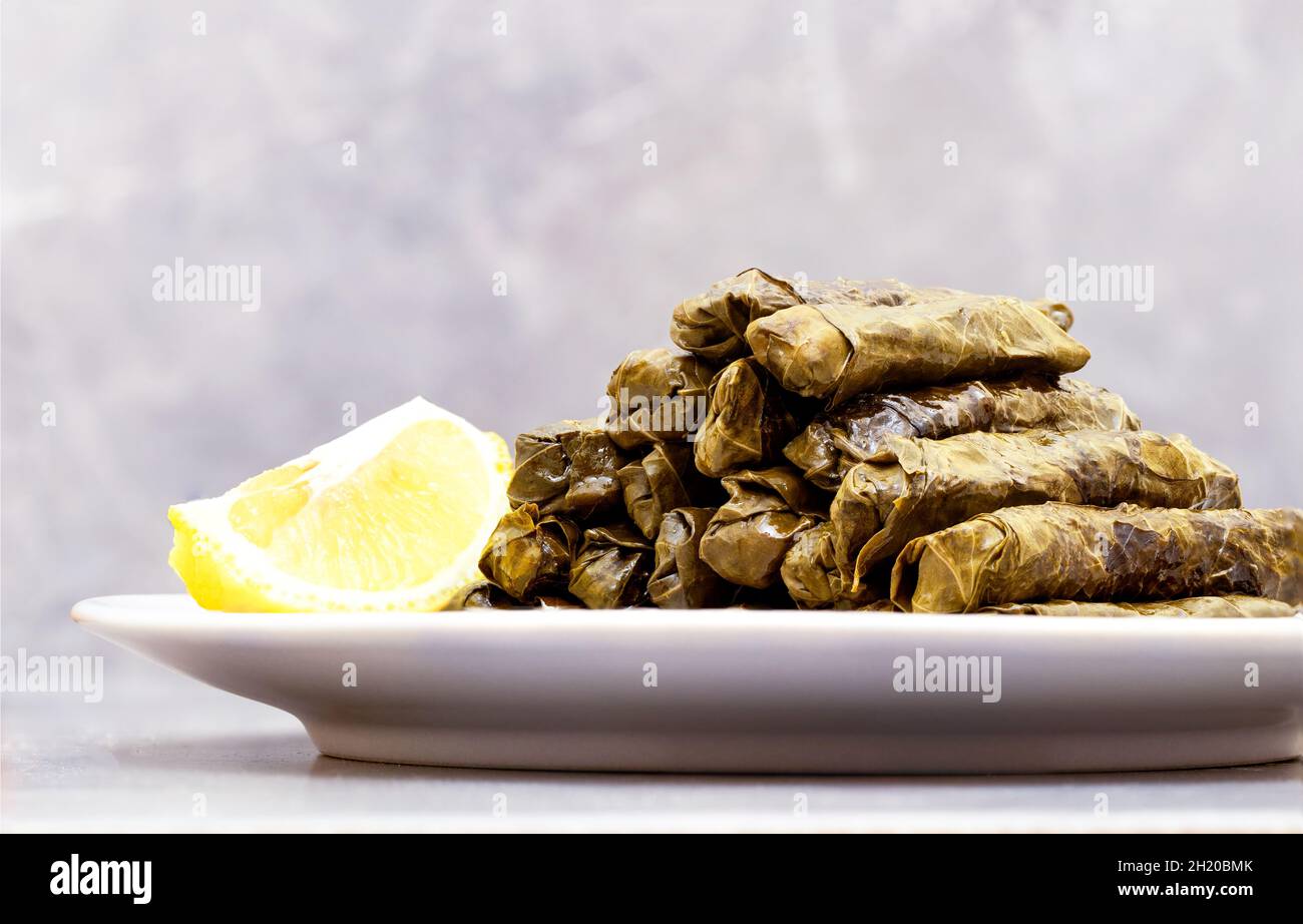 Close up photo of turkish sarma in the kitchen Stock Photo - Alamy