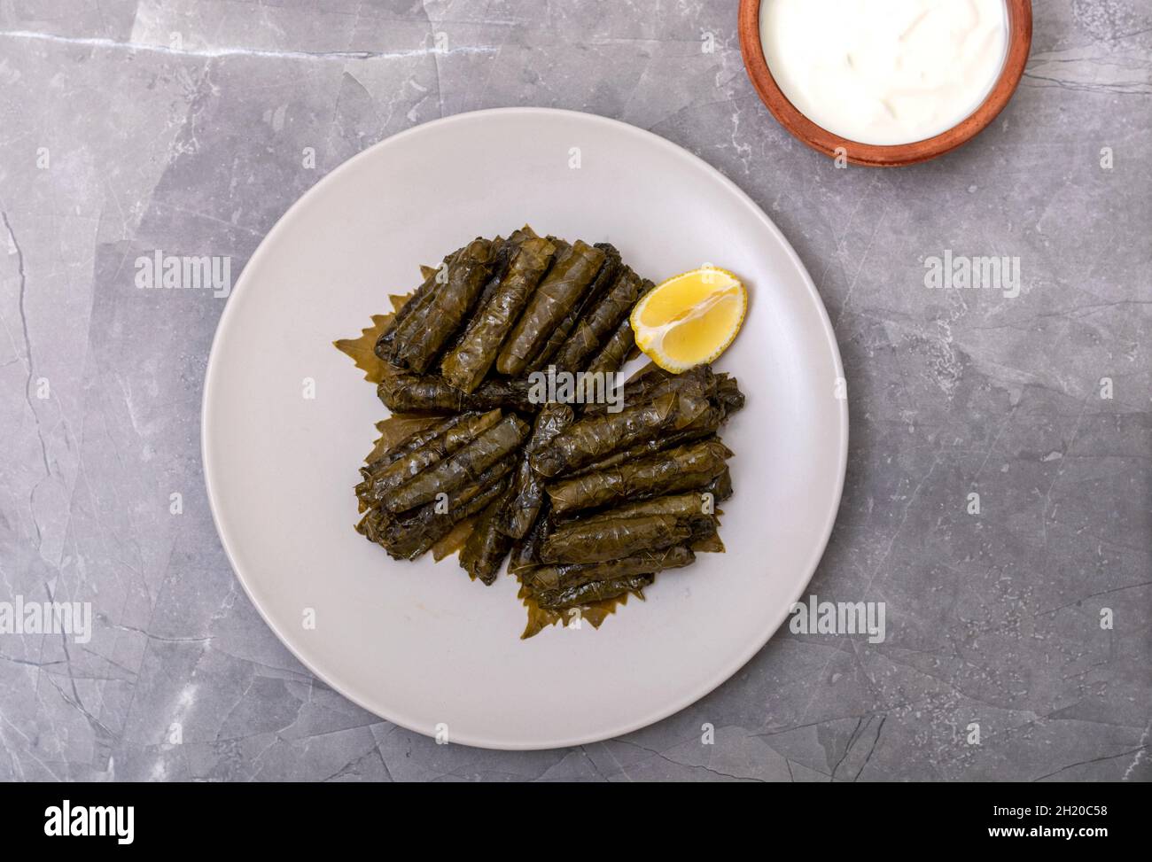 Top view photo of turkish sarma in the kitchen Stock Photo - Alamy