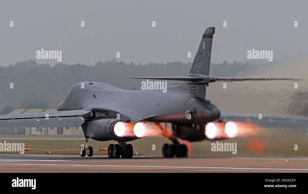 B1 Lancer Aircraft deployed from Dyess, AFB, to Fairford as part of ...