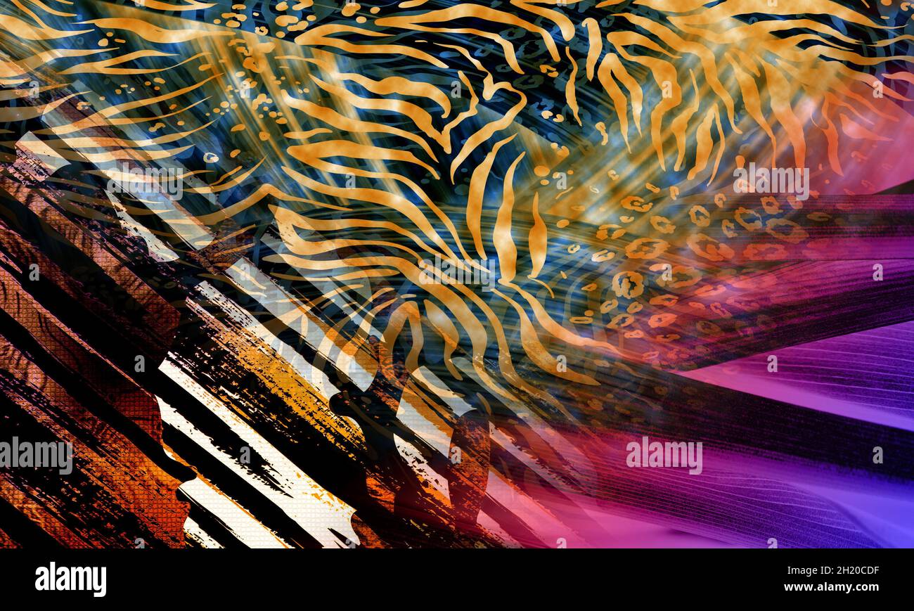 Print,African Animal Prints. Vintage Natural Pattern. Black Exotic ...