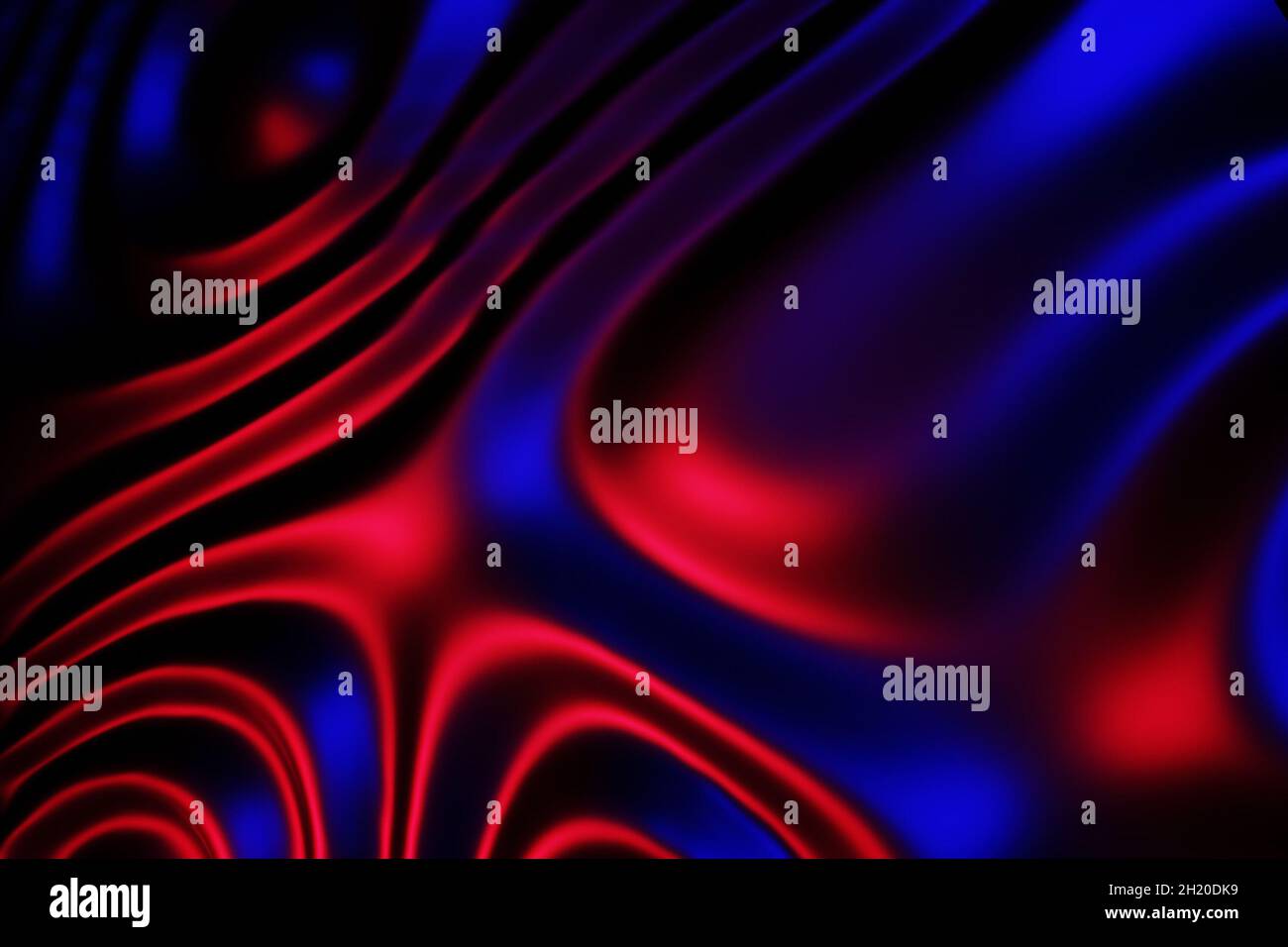 Abstract Animation Neon Wavy Smooth Wall. Multicolor Liquid Pattern ...