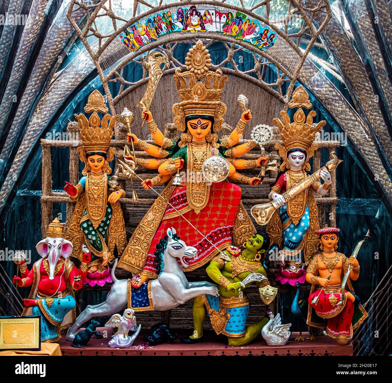 The Supreme shakti, Maa Durga is worshiped Stock Photo - Alamy