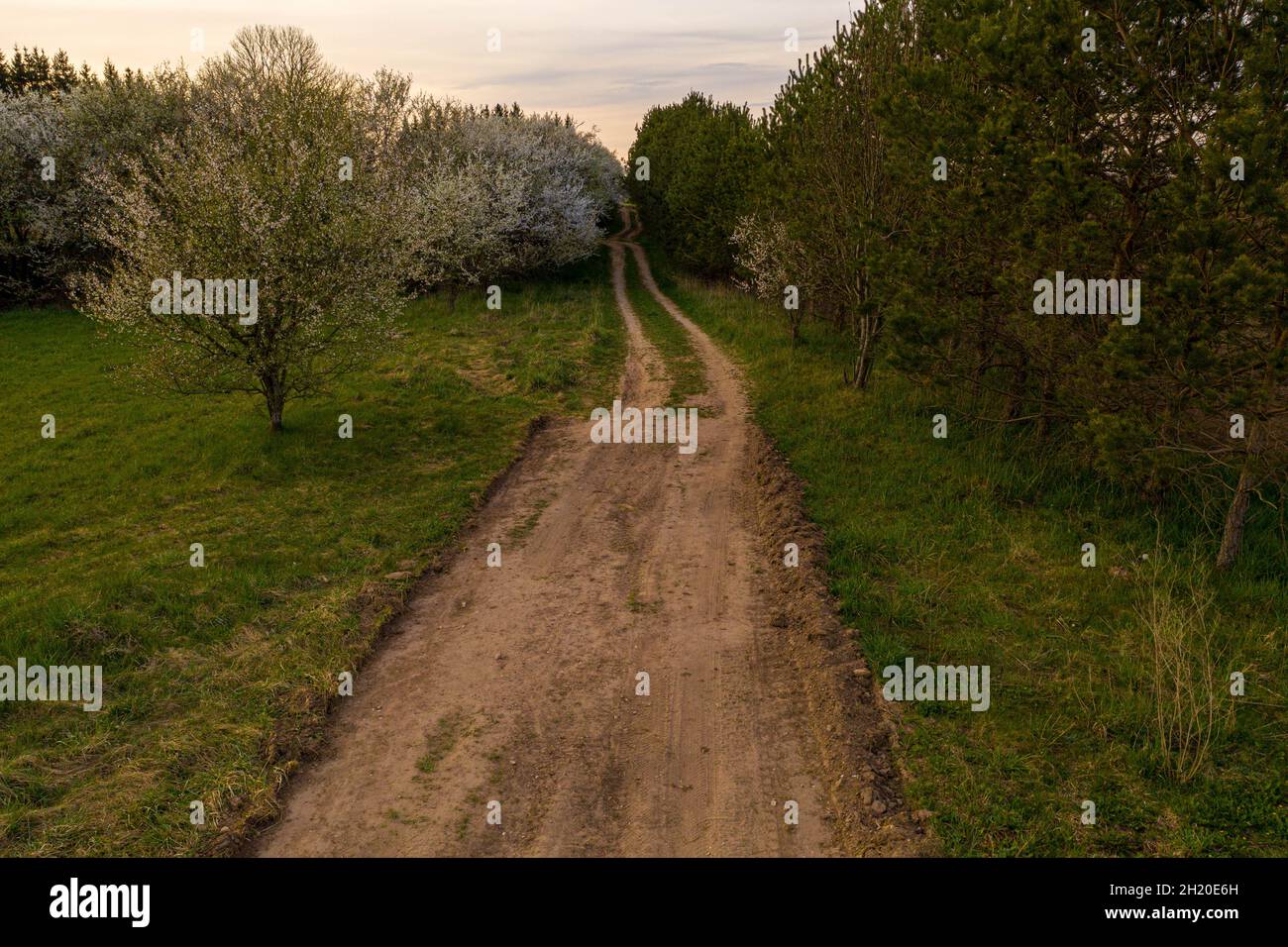Small rural road hi-res stock photography and images - Alamy