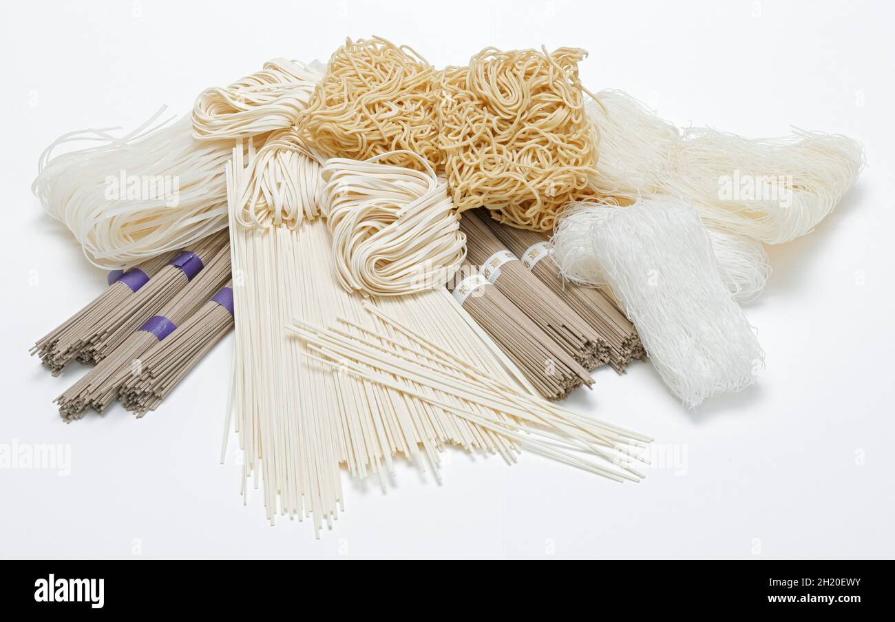 Various Asian noodles Stock Photo - Alamy