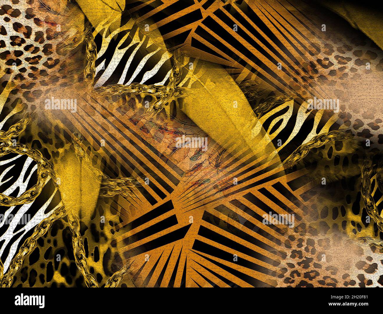 Print,African Animal Prints. Vintage Natural Pattern. Black Exotic ...