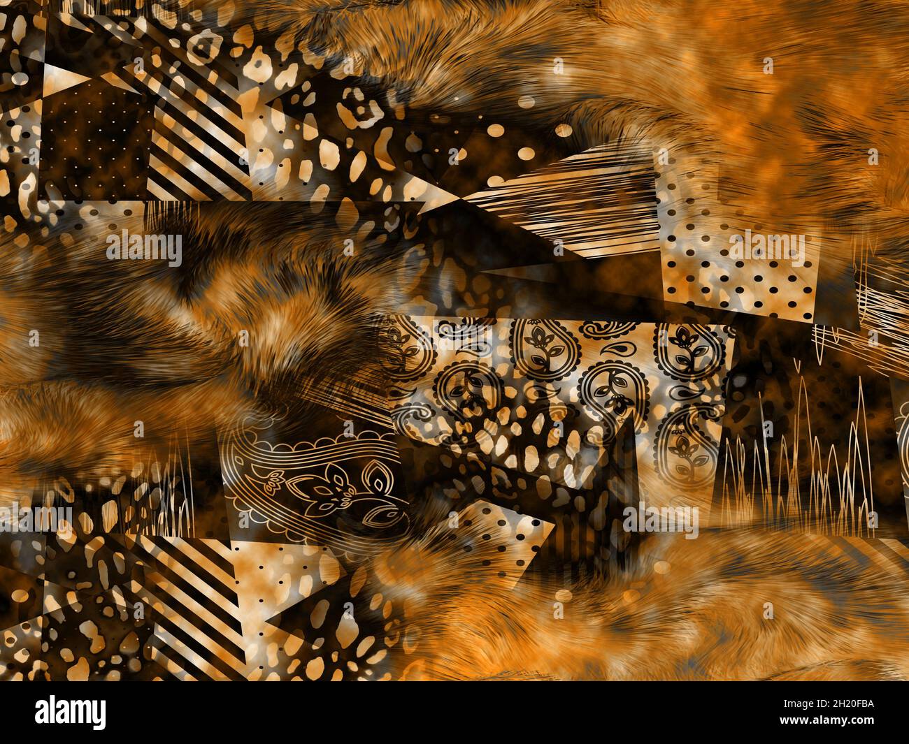 Print,African Animal Prints. Vintage Natural Pattern. Black Exotic ...