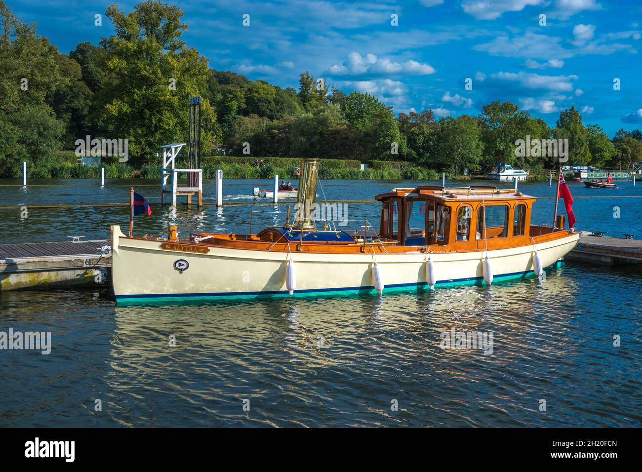 Alytra a vintage Steam boat at the Thames Traditional Boat Festival at ...