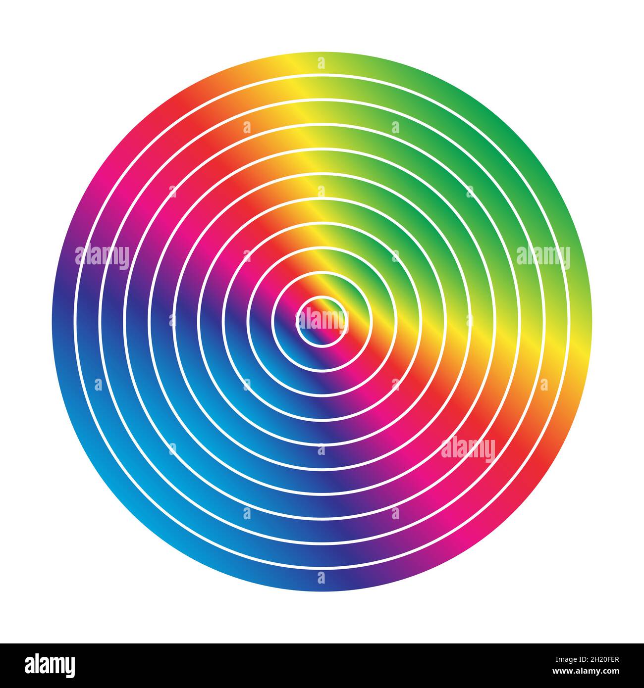 Colorful rings art background Rainbow color circle Stock Vector Image ...