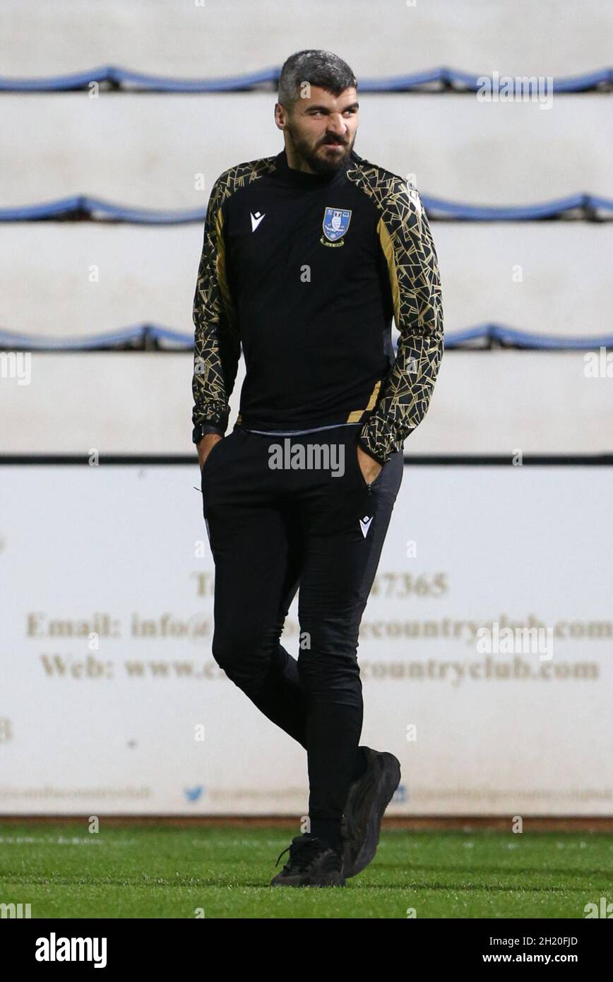 Callum Paterson #13 of Sheffield Wednesday arrives at the stadium Stock ...