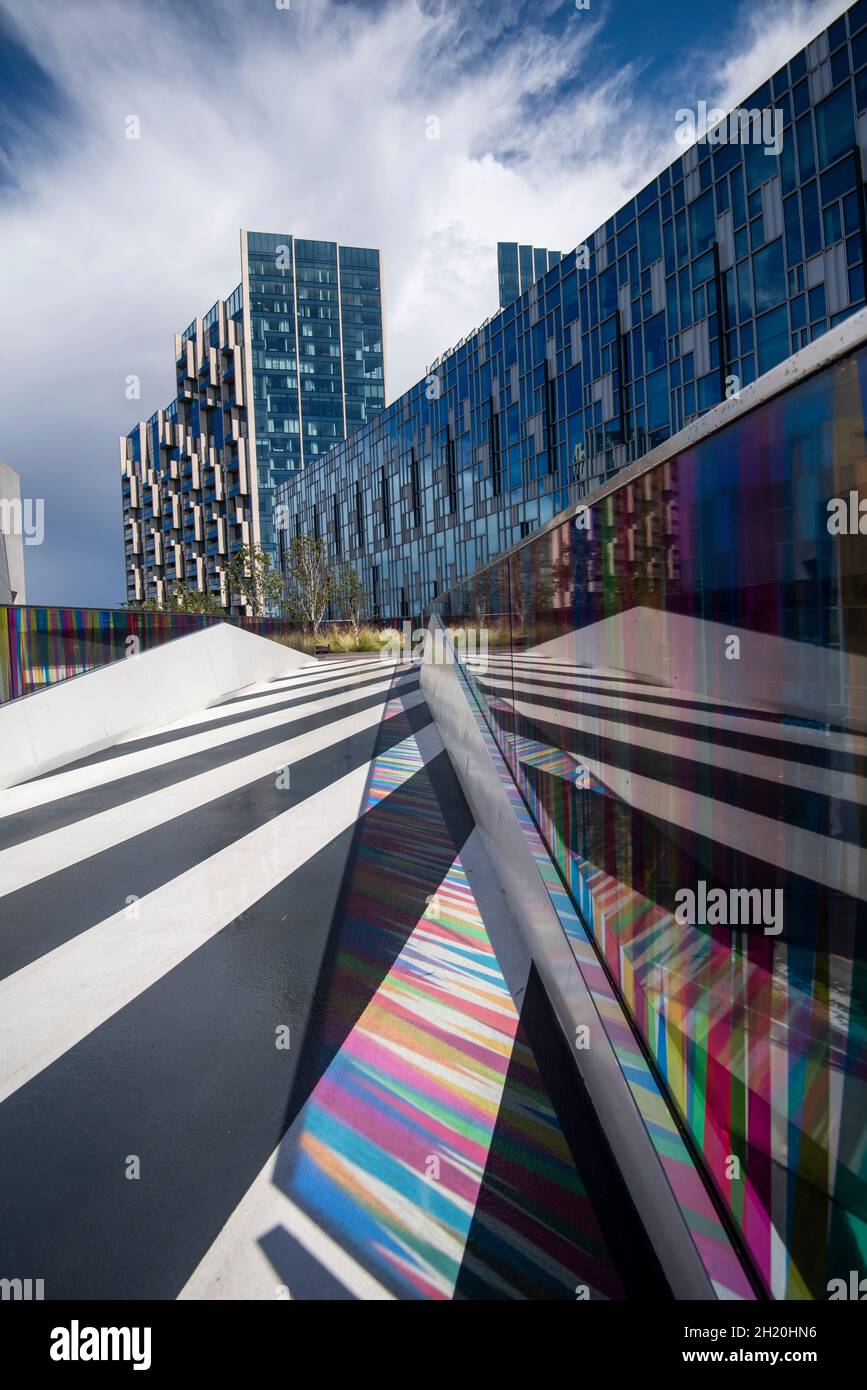 The Tide Walkway, Greenwich Peninsula London England UK Stock Photo - Alamy