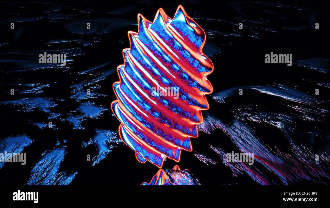 Abstract shell shaped ornament 4K UHD 3D illustration Stock Photo - Alamy