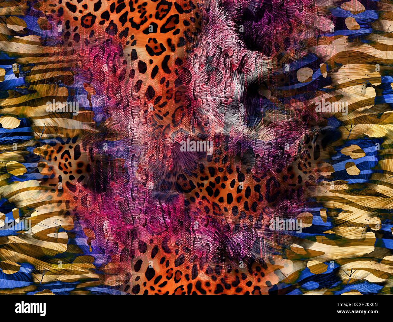 Print,African Animal Prints. Vintage Natural Pattern. Black Exotic ...