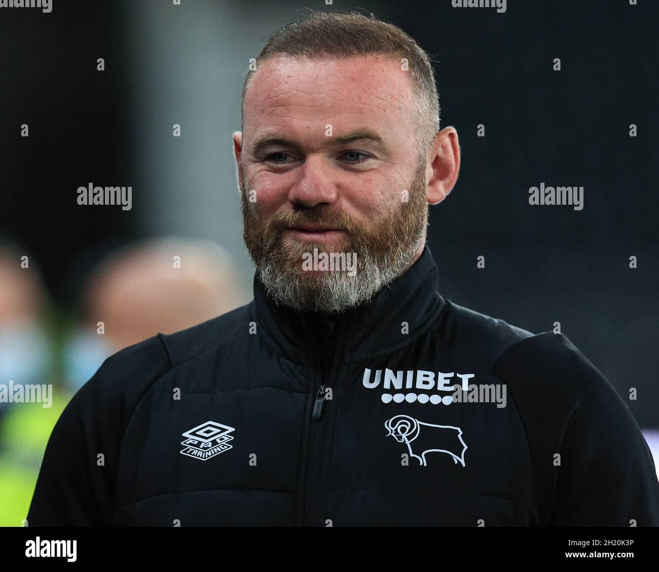 Wayne Rooney manager of Derby County before kickoff Stock Photo - Alamy