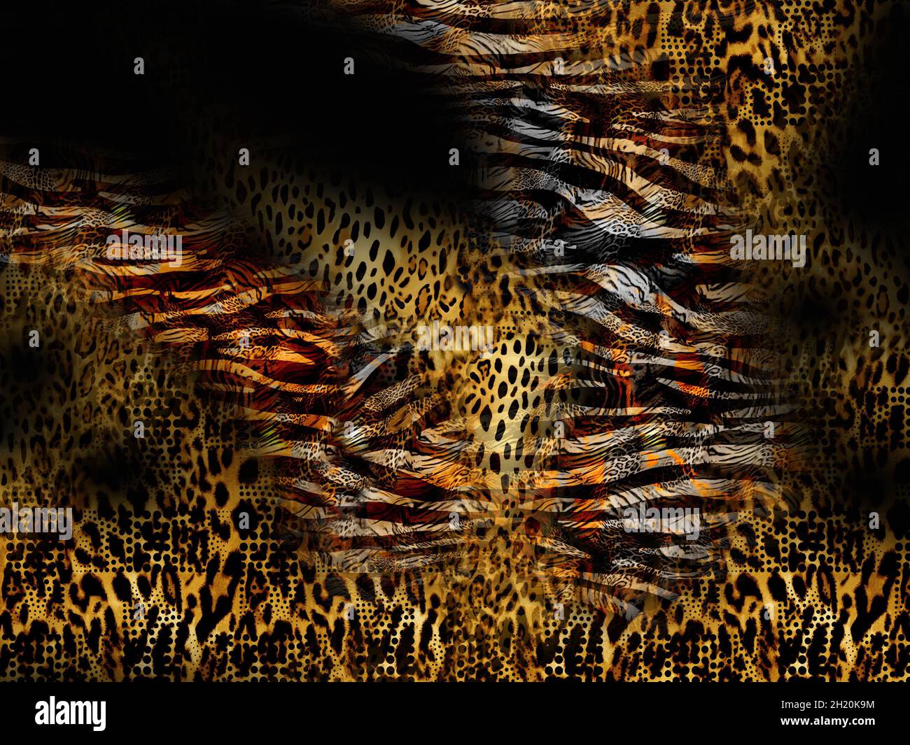 Print,African Animal Prints. Vintage Natural Pattern. Black Exotic ...