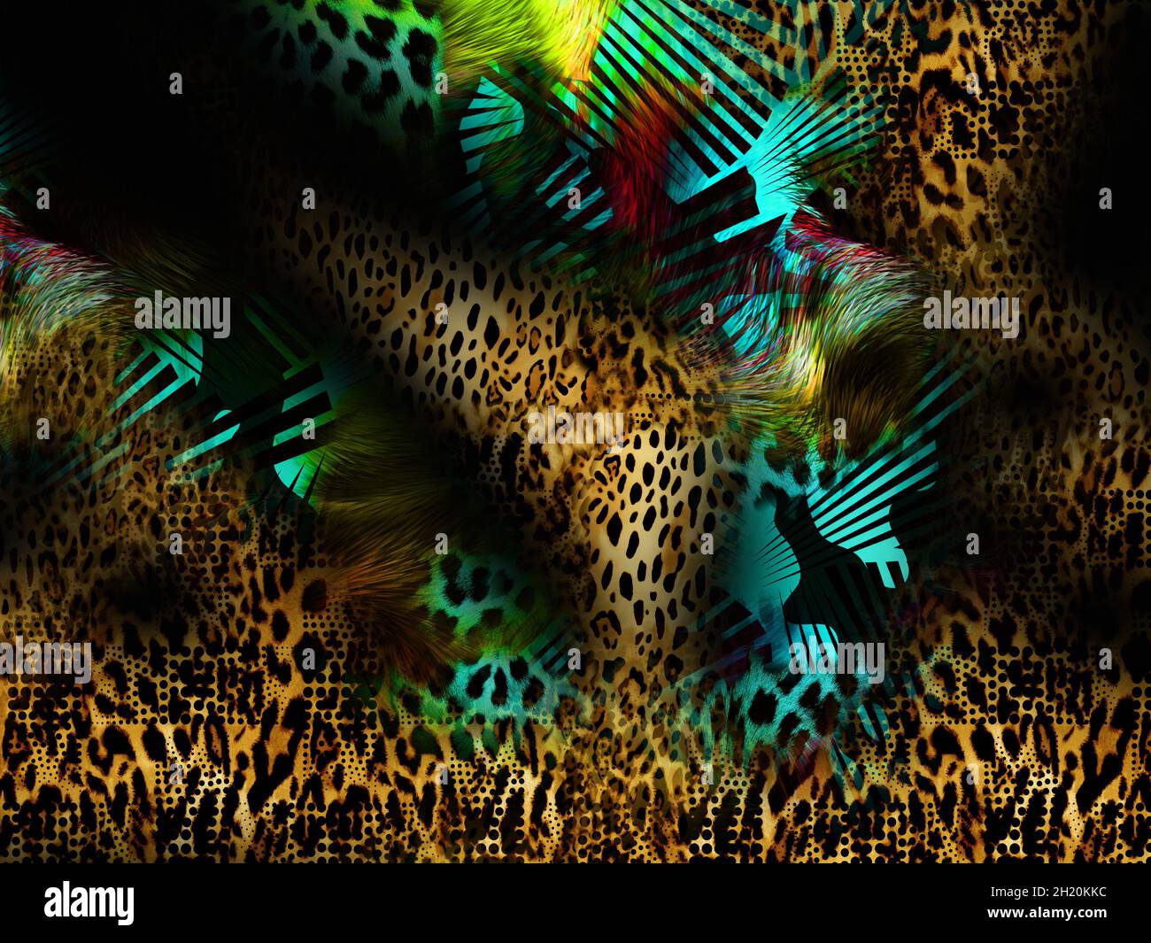 Print,African Animal Prints. Vintage Natural Pattern. Black Exotic ...