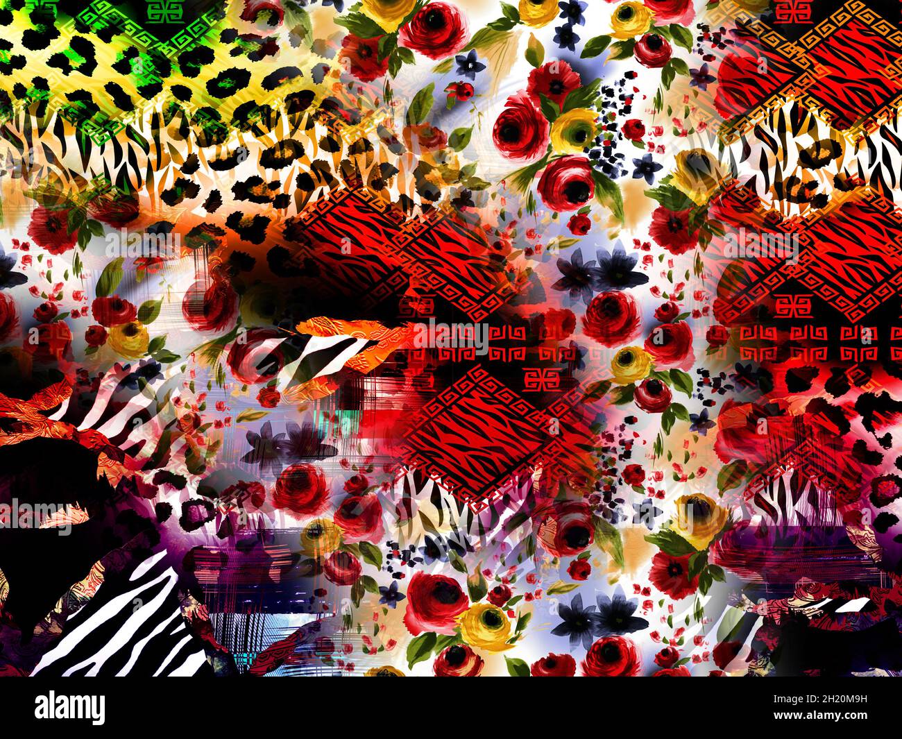 Print,African Animal Prints. Vintage Natural Pattern. Black Exotic ...