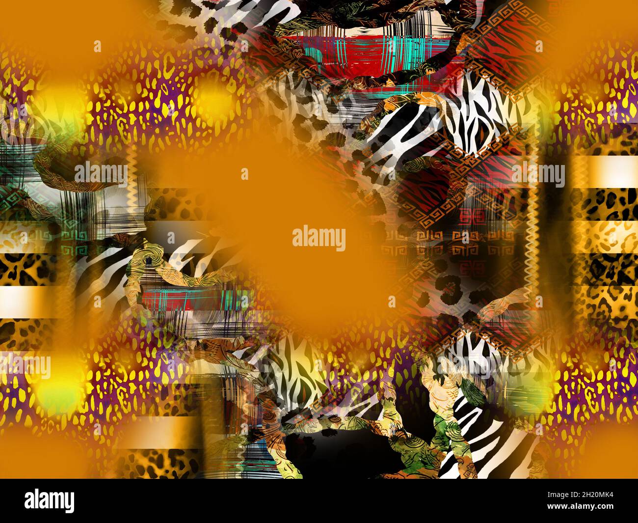 Print,African Animal Prints. Vintage Natural Pattern. Black Exotic ...