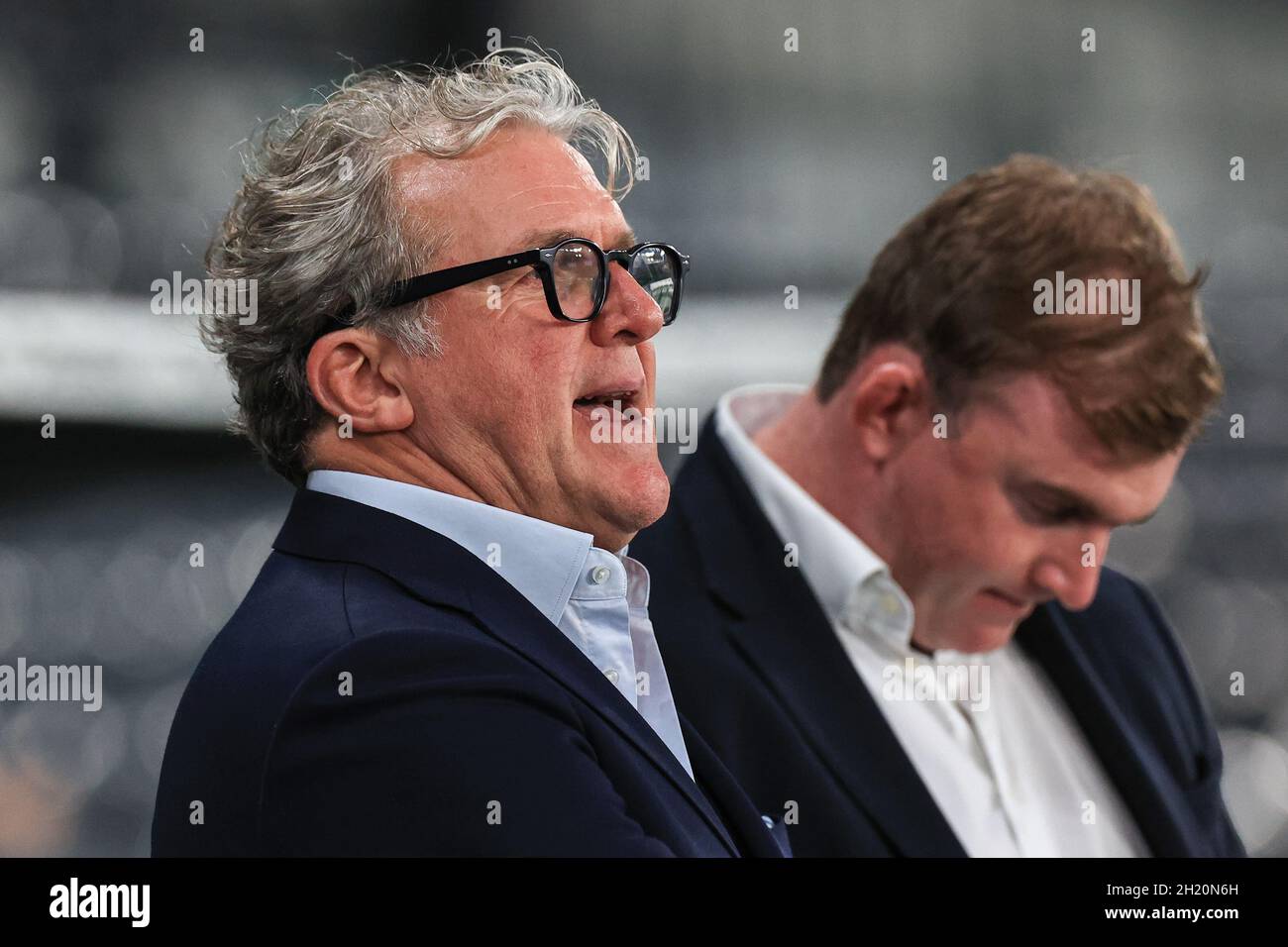 Garry Cook, a potential investor for Derby County is in attendance for ...