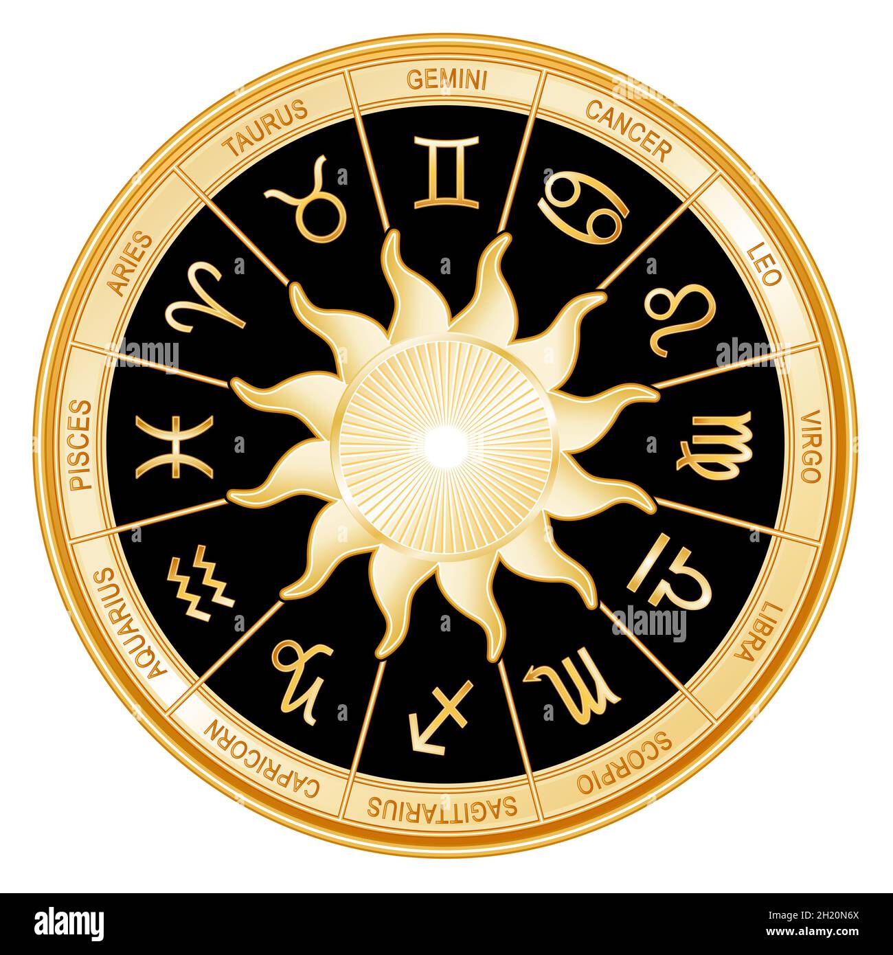 Sun Signs Zodiac High Resolution Stock Photography and Images - Alamy