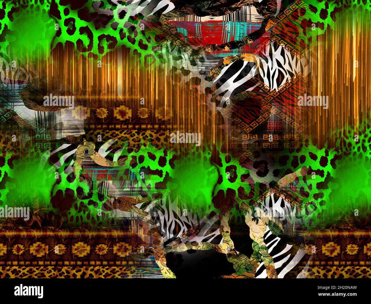 Print,African Animal Prints. Vintage Natural Pattern. Black Exotic ...