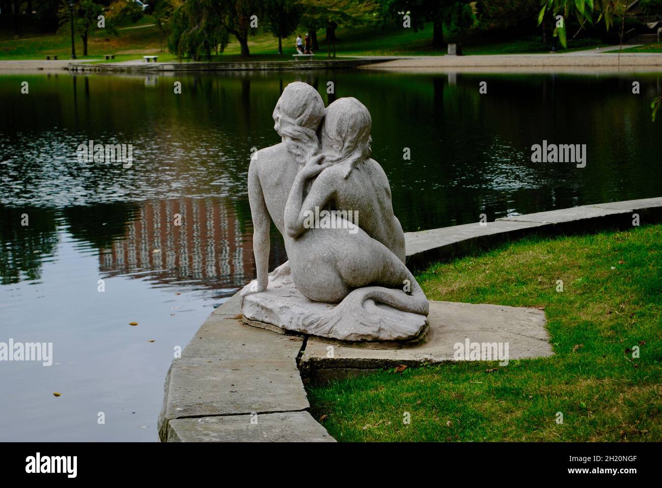 The Wade lagoon, Cleveland, Ohio Stock Photo - Alamy