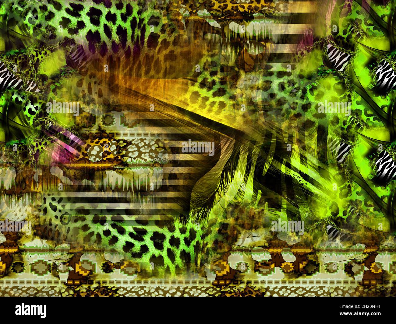 Print,African Animal Prints. Vintage Natural Pattern. Black Exotic ...