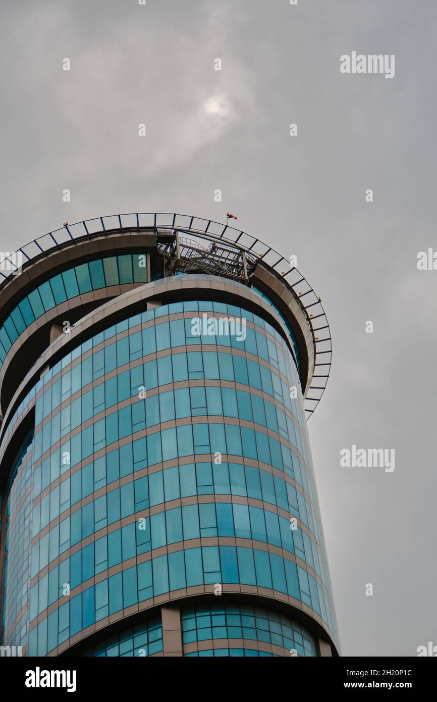 modern architecture type of skyscraper building in istanbul during ...