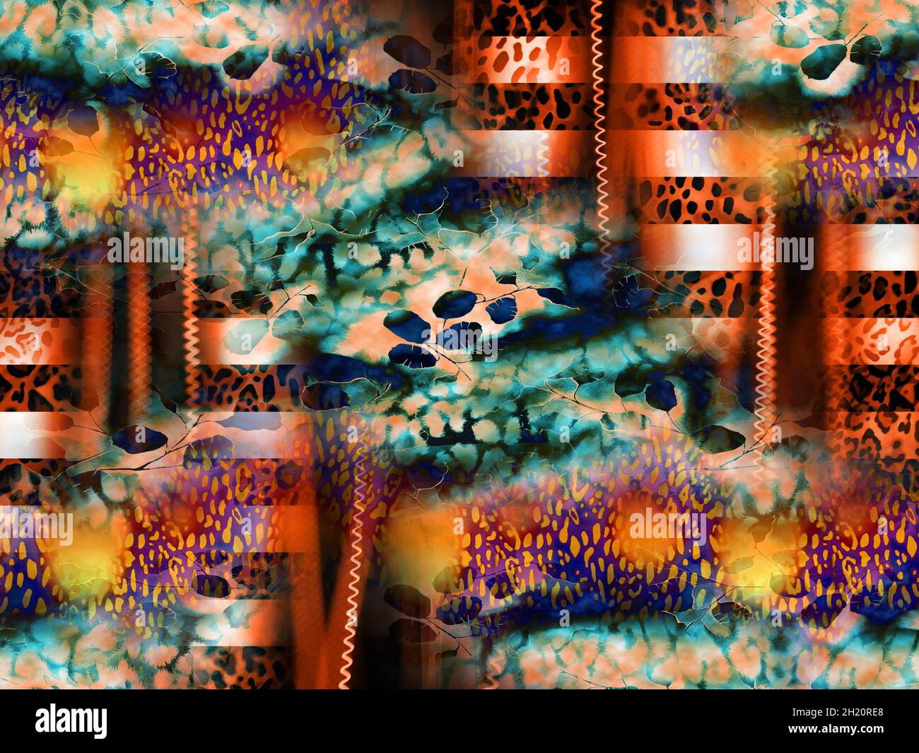 Print,African Animal Prints. Vintage Natural Pattern. Black Exotic ...