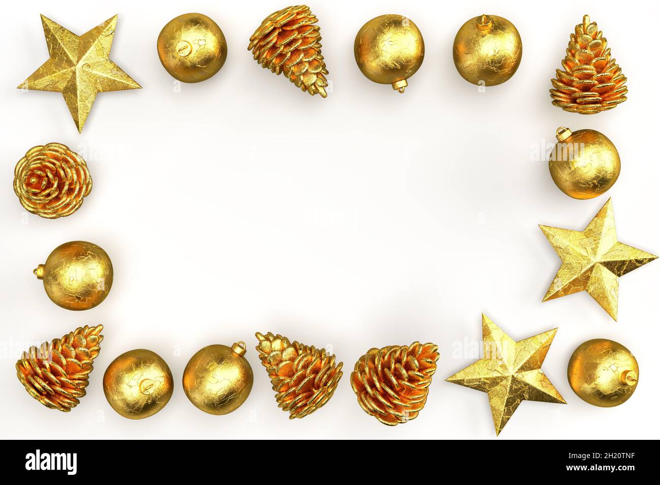 Festive gold balls on foil hi-res stock photography and images - Alamy