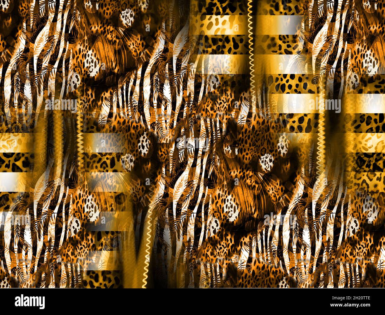 Print,African Animal Prints. Vintage Natural Pattern. Black Exotic ...