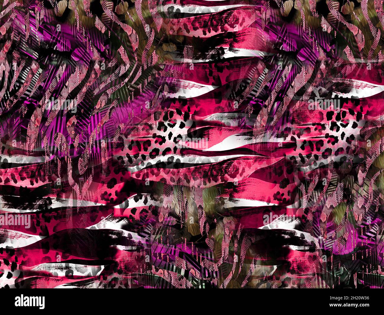 Print,African Animal Prints. Vintage Natural Pattern. Black Exotic ...