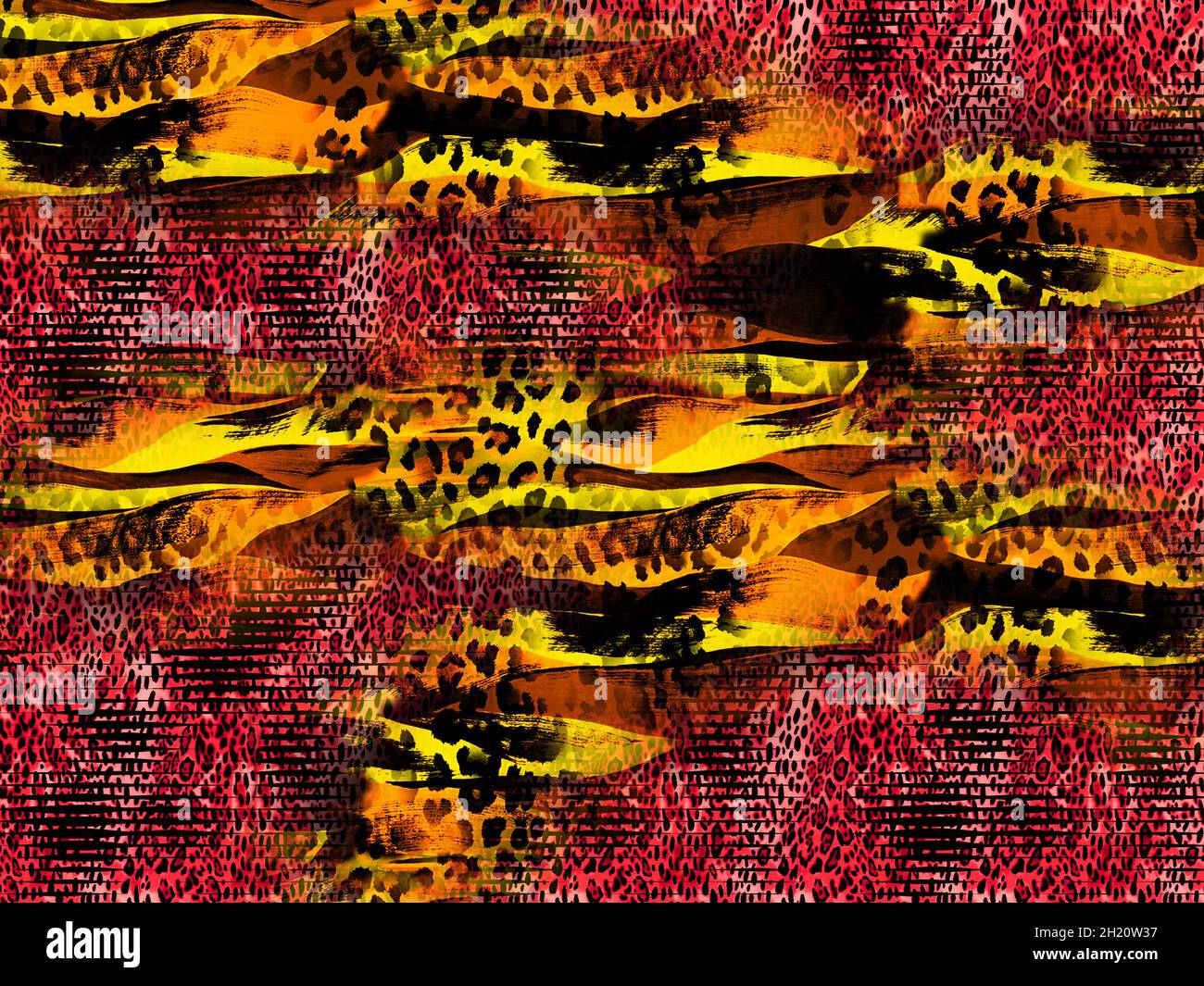 Print,African Animal Prints. Vintage Natural Pattern. Black Exotic ...