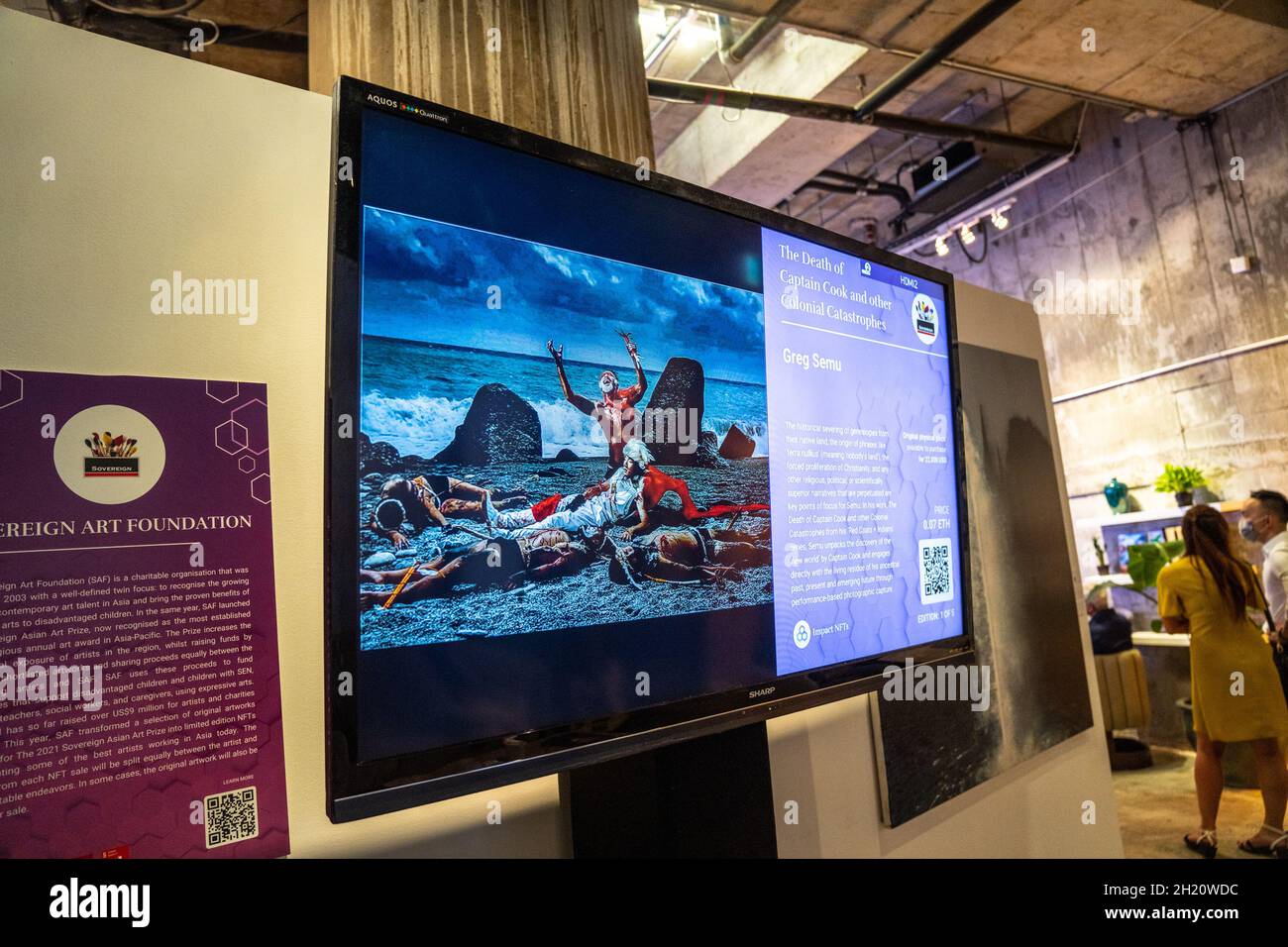 The artwork showing "The Death of Captain Cook and Other Colonial ...