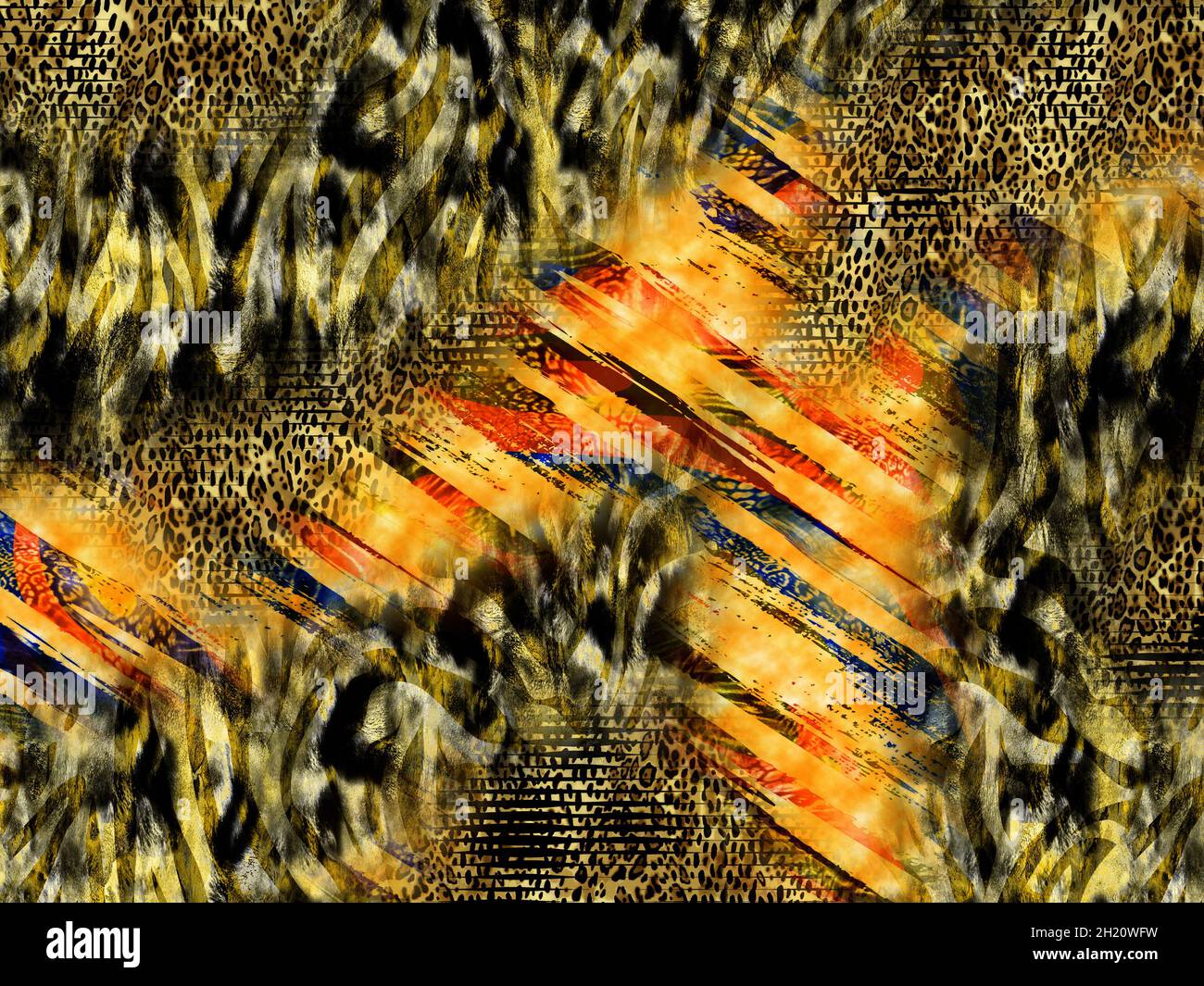 Print,African Animal Prints. Vintage Natural Pattern. Black Exotic ...