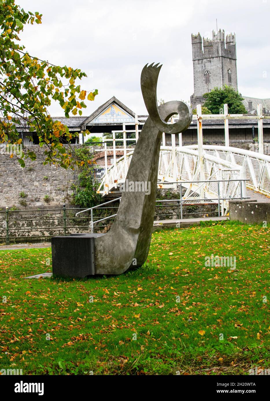 Urban street architecture, monuments, urban decorations in Limerick ...