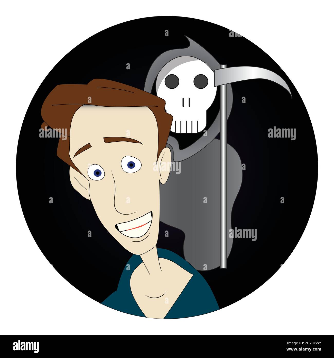 Grim reaper logo hi-res stock photography and images - Alamy
