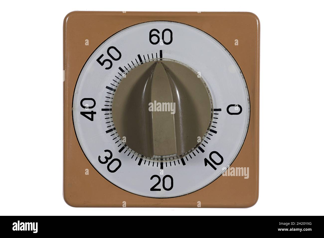 vintage kitchen timer isolated on white background Stock Photo - Alamy