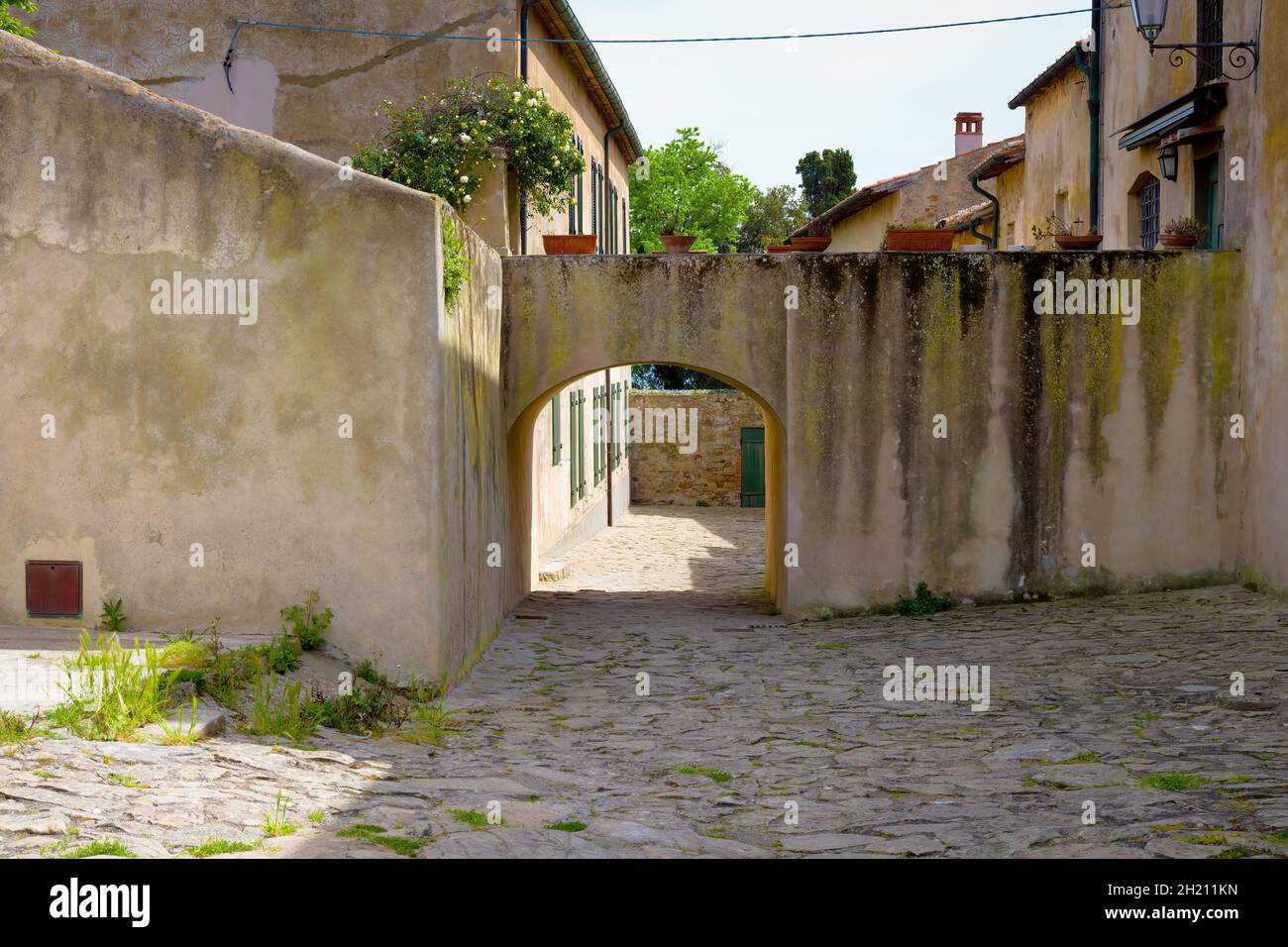 The Etruscan city of Populonia known for necropoleis, old ruins, castle ...
