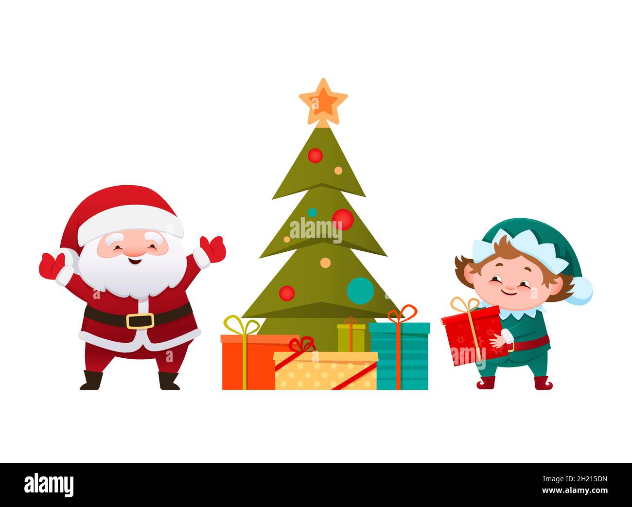 Santa And His Elves Animated