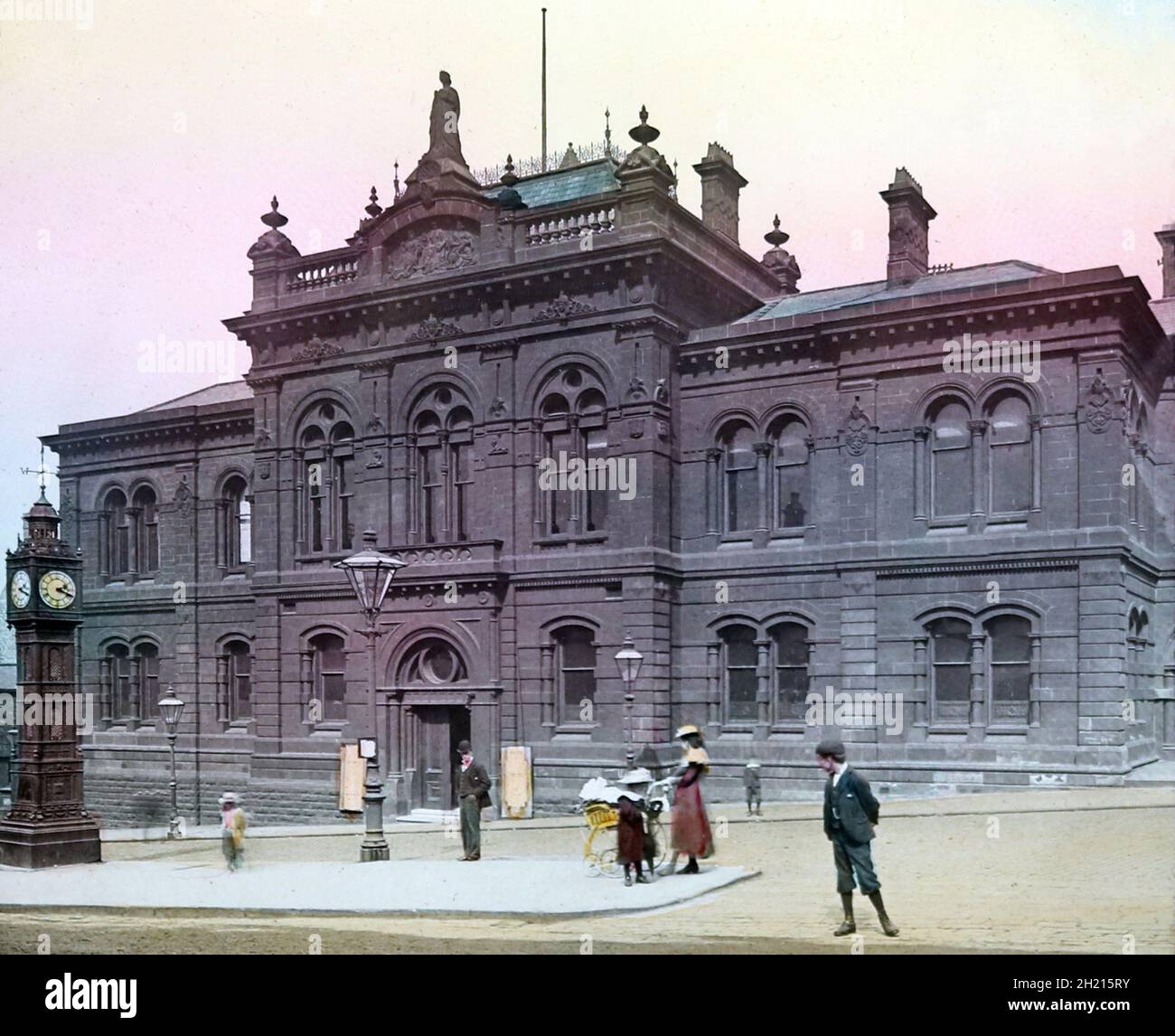 Gateshead Town Hall, Victorian period Stock Photo - Alamy