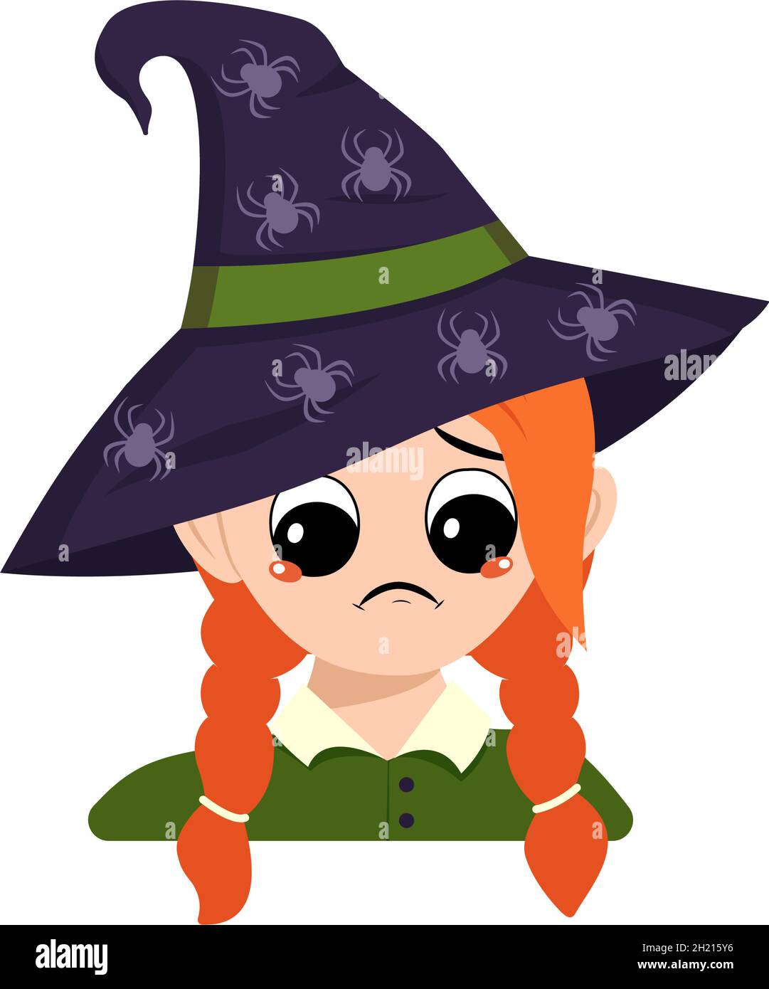 Girl child sad party Stock Vector Images - Alamy