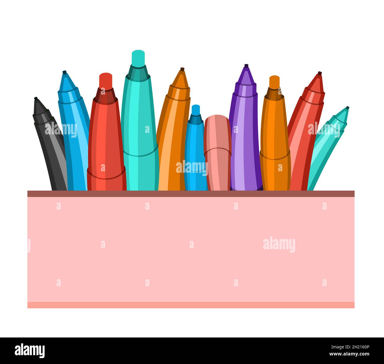 Box Of Marker Clipart