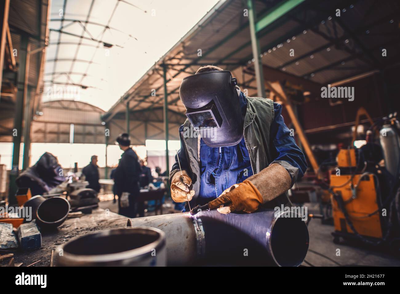 Skilled worker protective suit hi-res stock photography and images - Alamy