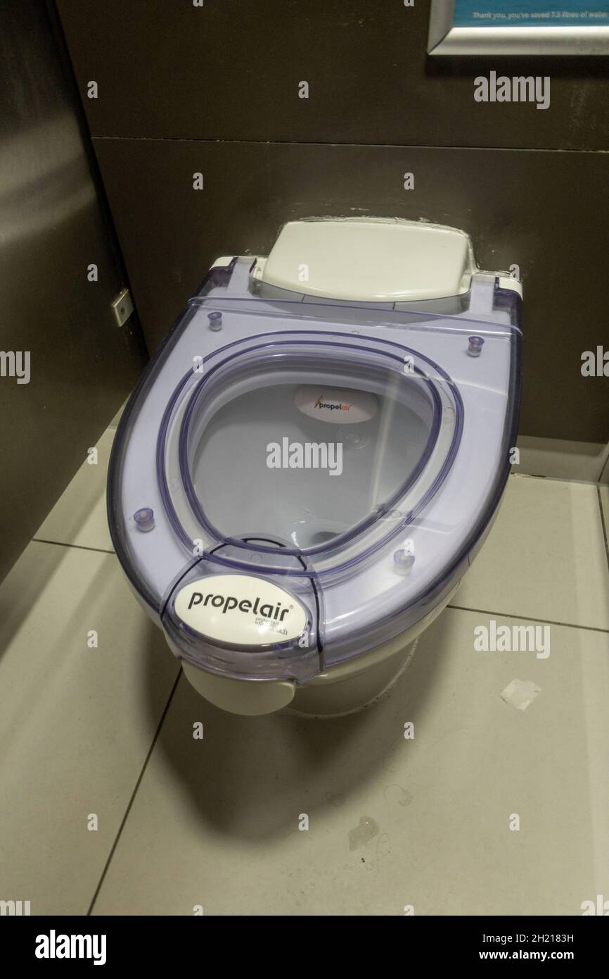 A Propelair toilet (protected by Steritouch) installed ina motorway ...